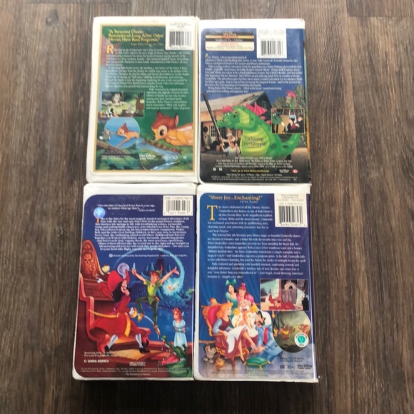 Disney | Other | Bundle Of 4 Vintage Disney Vhs Movies | Poshmark